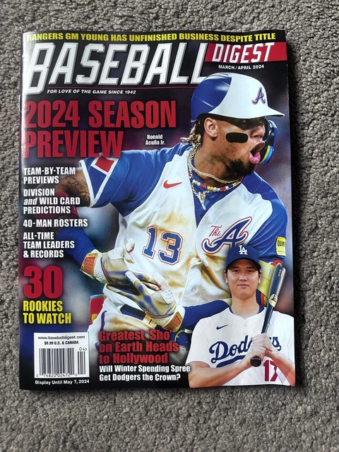 BASEBALL DIGEST 2024 Season Preview Guide March/April 24 US Import ...