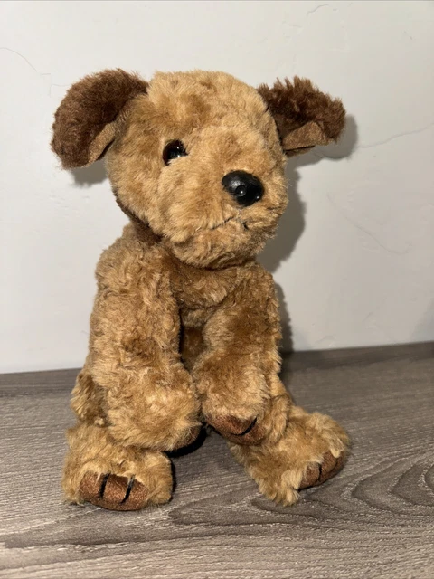 TY CLASSIC CHIPS Brown Puppy Dog 12" Plush Vintage Stuffed Animal ...