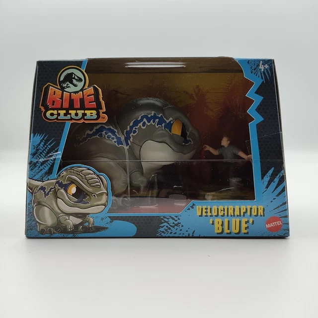 MATTEL JURASSIC WORLD Bite Club Velociraptor 'Blue' Collectable Figure ...