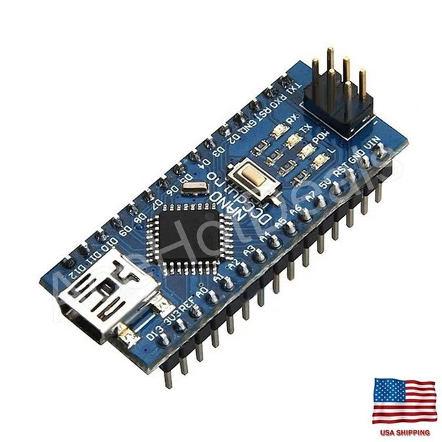 MINI USB NANO 5V 16M ATmega328P CH340G Micro-controller board Arduino ...