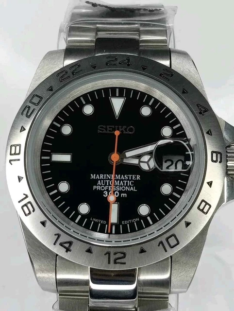 OROLOGIO EXPLORER HOMAGE Quadrante Nero NH35 Movimento Seiko ...