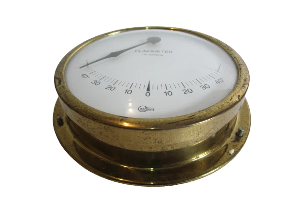 BARIGO MARINE CLINOMETER / Inclinometer -OIL DAMPING -BRASS -100% ...