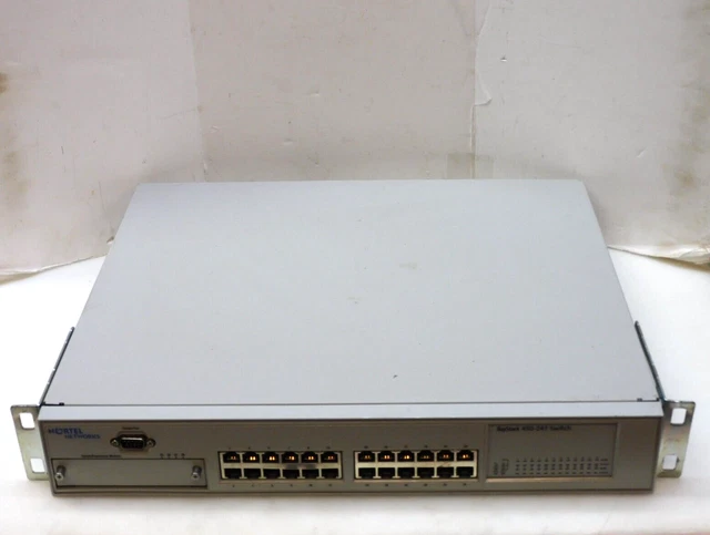 NORTEL NETWORKS BAYSTACK Model 450-24T Switch 24 Port Ethernet Switch ...