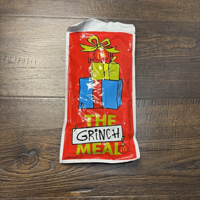 NEW 2025 MCDONALD'S The Grinch Meal Adult Happy Meal RED Socks Sealed ...