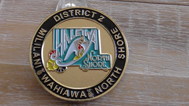 HAWAII HONOLULU POLICE Department District 2 North Shore Challenge Coin ...