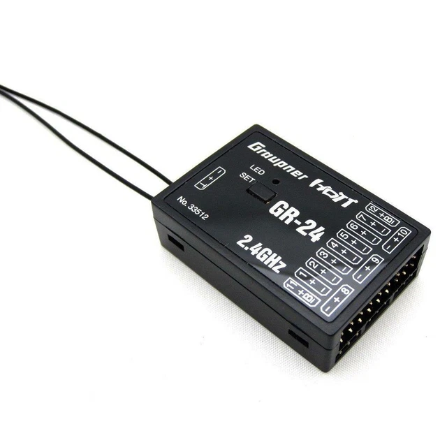 EMPFÄNGER GR 24 HoTT Graupner Receiver 12 Kanal Telemetrie 33512 NEU ...