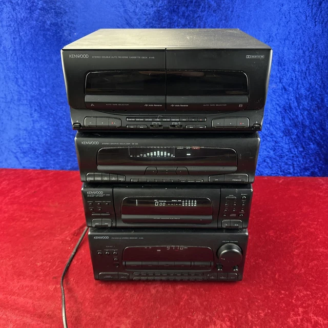 KENWOOD A5 HIFI Stack System Vintage Tuner CD Cassette Graphic ...