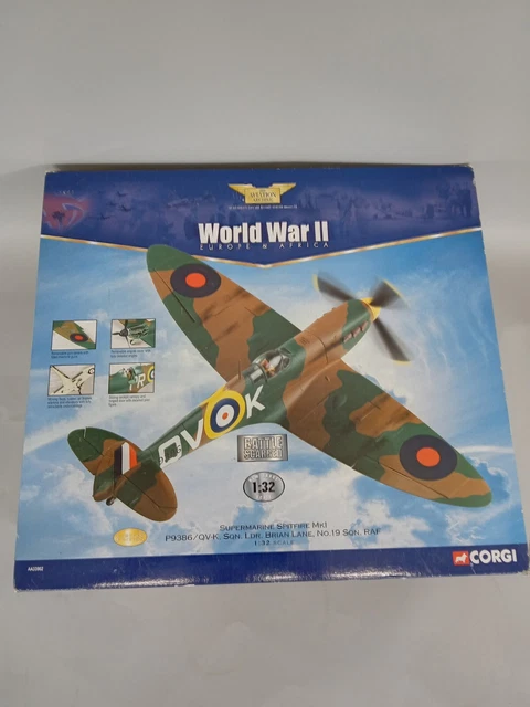 CORGI AVIATION ARCHIVE 1/32 Spitfire MK1 AA33902 Battle Scarred £99.99 ...