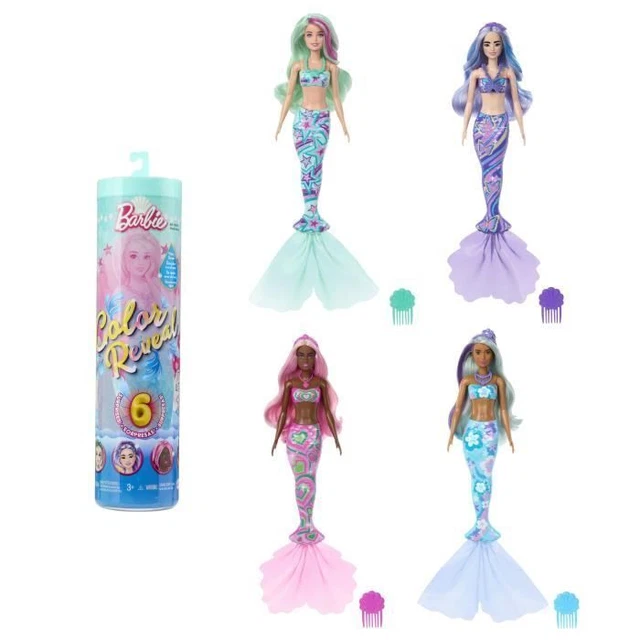 BARBIE-POUPEE BARBIE COLOREREVEAL-ASSORTIMENT HRK12 EUR 36,00 - PicClick FR
