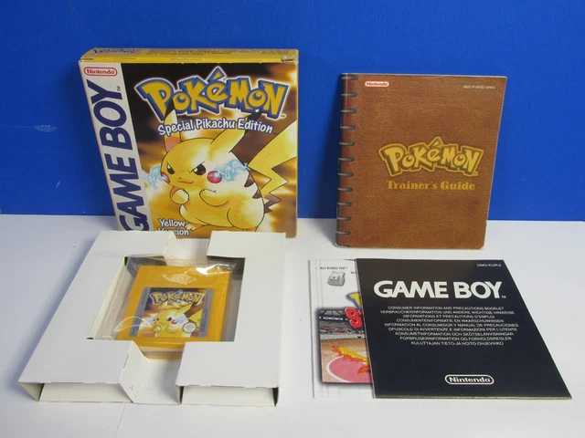 GENUINE NINTENDO GAMEBOY POKEMON yellow SPECIAL PIKACHU EDITION VIDEO ...