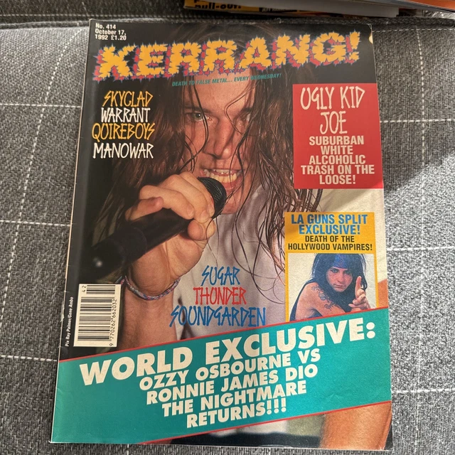 KERRANG! UGLY KID Joe - Sky Clad - Warrant - Quire Boys 17 Oct 1992 £4. ...