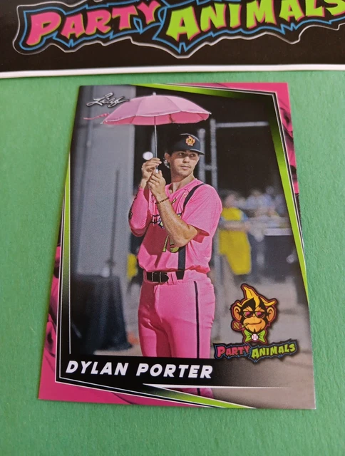 CARTE DE BASEBALL Dylan Porter Party Animals Leaf 2024 PAB - 8 bananes ...