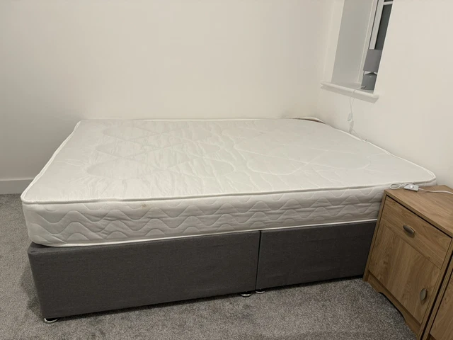 DOUBLE BED FRAME and mattress used £80.00 - PicClick UK