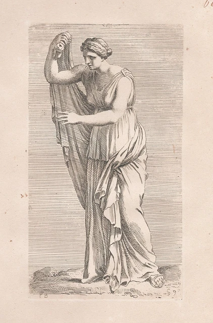 NIOBE GREEK MYTHOLOGIE mythology Kupferstich Francois Perrier 1638 ...