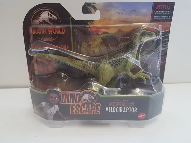 Mattel Jurassic World Camp Cretaceous Dino Escape Velociraptor New