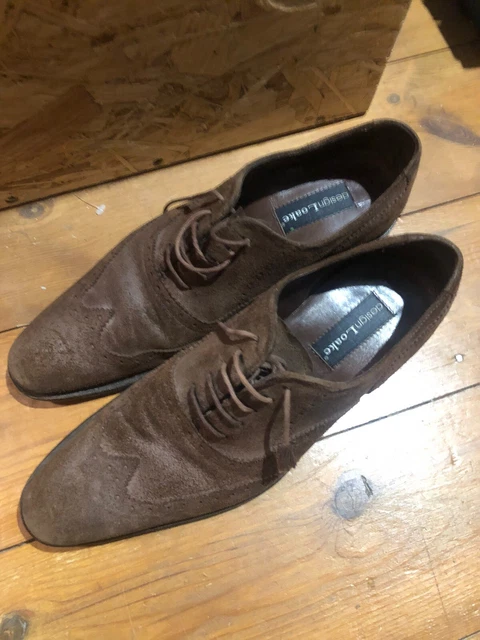 MENS DESIGN LOAKE Brown suede brogues Size 6 Uk Vgc Vintage Look £26.90 ...