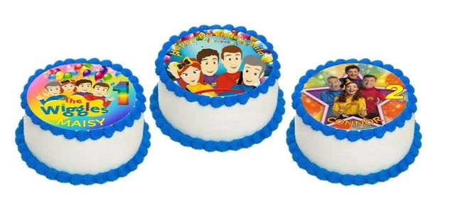 THE WIGGLES EDIBLE Image Round 7 Inch Cake Topper Thick Icing Sheets ...