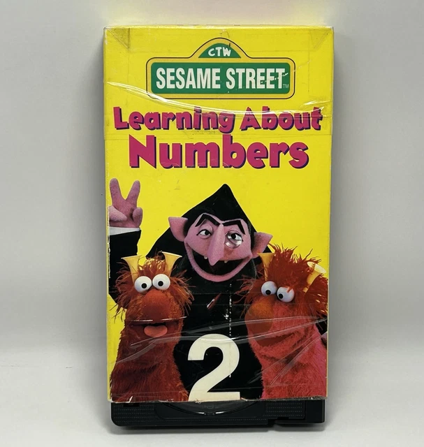 SESAME STREET LEARNING About Numbers VHS 1986 Video Tape Count Dracula ...