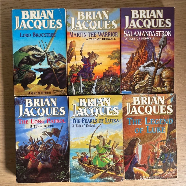 LOT OF 6 Vintage Tale of Redwall Brian Jacques Paperback Books ...