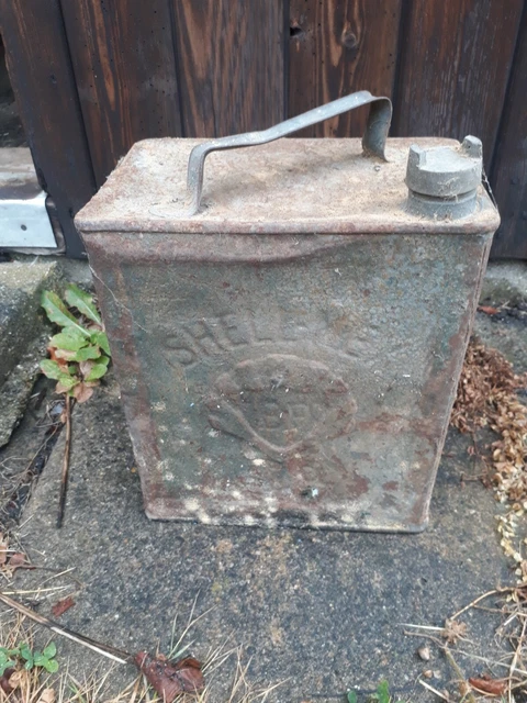 VINTAGE SHELL MEX/BP 2 Gallon Petrol Can With Cap £25.00 - PicClick UK