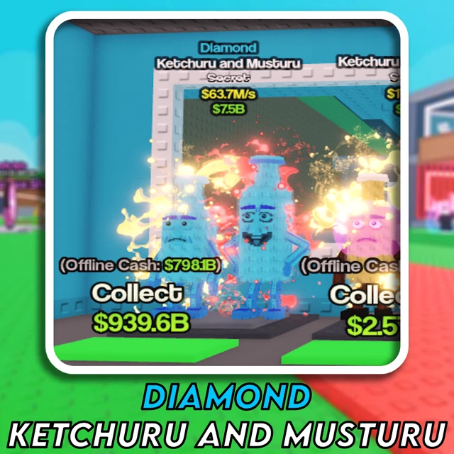 STEAL A BRAINROT Diamond Ketchuru and Musturu 786.2M/s + 4 OP Traits ...