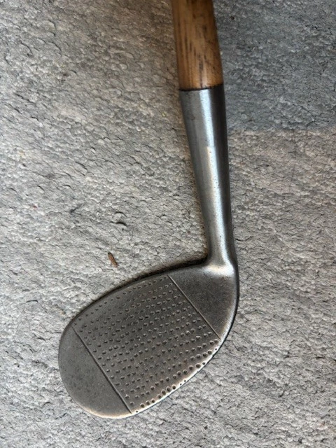 TOM STEWART E. Crook Filton GC Bristol UK anti-shank niblick hickory ...