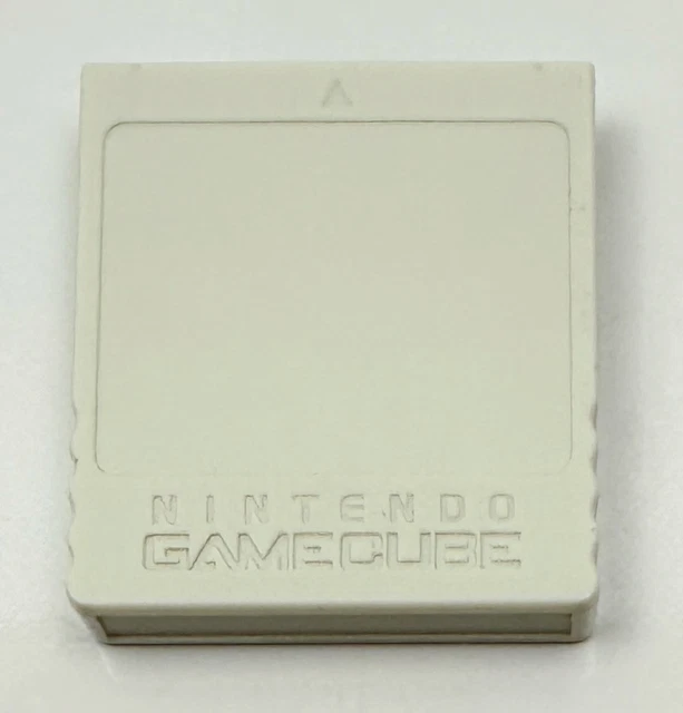 OFFICIAL NINTENDO GAMECUBE Memory Card OEM DOL-020 Authentic 1019 Block ...