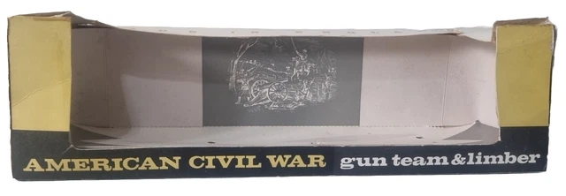 ORIGINAL EMPTY BOX Britains American Civil War Gun Team & Limber Canon ...