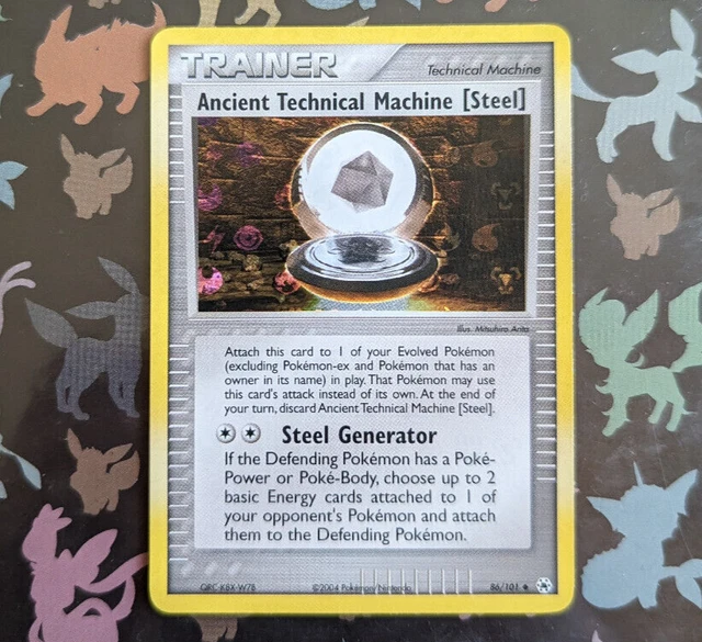 ANCIENT TECHNICAL MACHINE Stee Reverse Holo EX Hidden Legends Pokemon ...