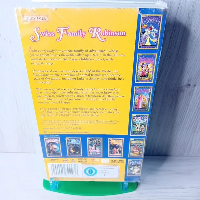 SWISS FAMILY ROBINSON Vhs Tape - Rare Retro Movie Comedy Kids £14.58 ...