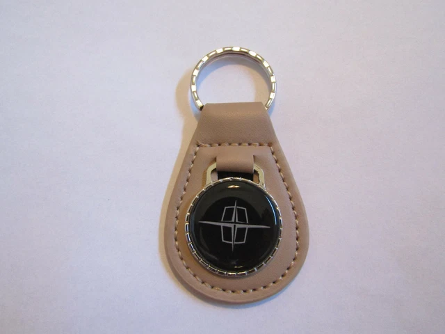 1960'S 1970'S LINCOLN CONTINENTAL MARK TOWN CAR LOGO KEYCHAIN NEW BEIGE ...