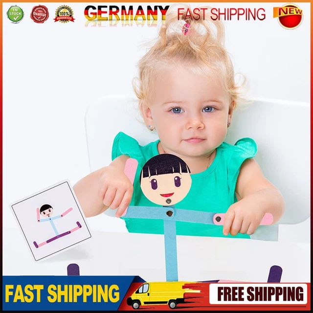 WOODEN STICK MAN Jigsaw Puzzle Toys Kids Jigsaw Puzzle Training ...