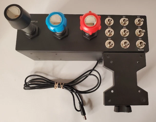 SAITEK PRO FLIGHT TPM System Throttle Prop Mixture PC USB Model 43206 with Mount £206.90 ...