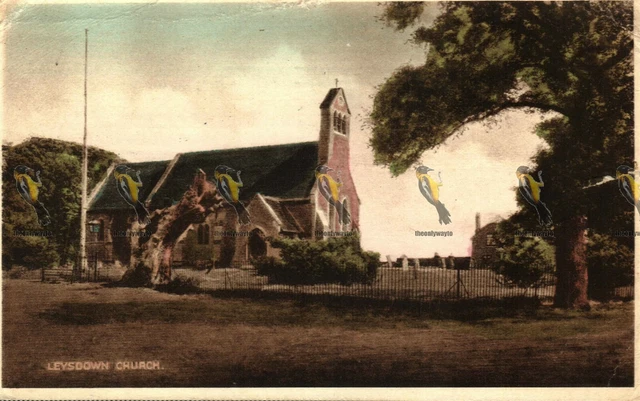 LEYSDOWN CHURCH, KENT, Tear RHS, Postcard, 1937 £6.97 - PicClick UK