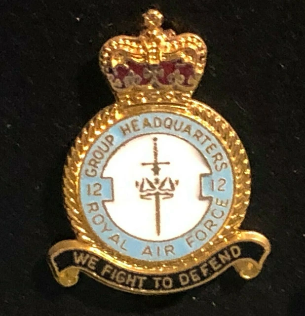 RAF ROYAL Air Force Enamel Badge Group Headquarters 12 Group £24.08 ...
