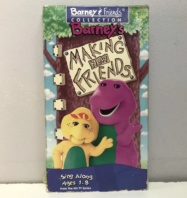 BARNEY COLLECTION MAKING New Friends VHS Video Tape VTG Sing Along ...