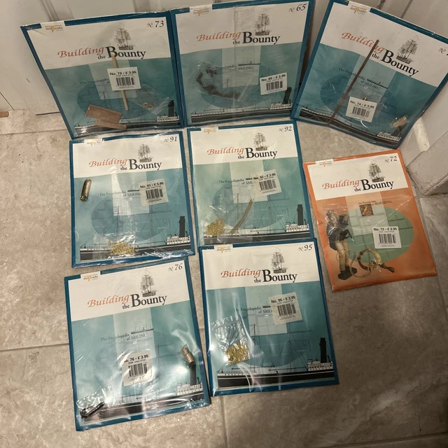 DEL PRADO BUILDING the Bounty Model Part-Work Magazine Bundle, x8 ...