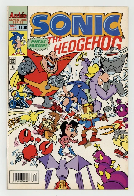 SONIC THE HEDGEHOG #1 VG 4.0 1993 Archie £51.87 - PicClick UK
