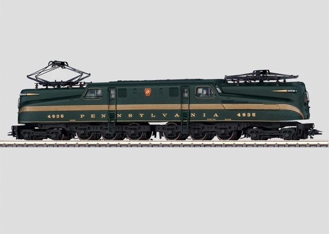 MÄRKLIN 37490 H0 US E-Lok GG 1 der Pennsylvania Railroad PRR grün mfx ...