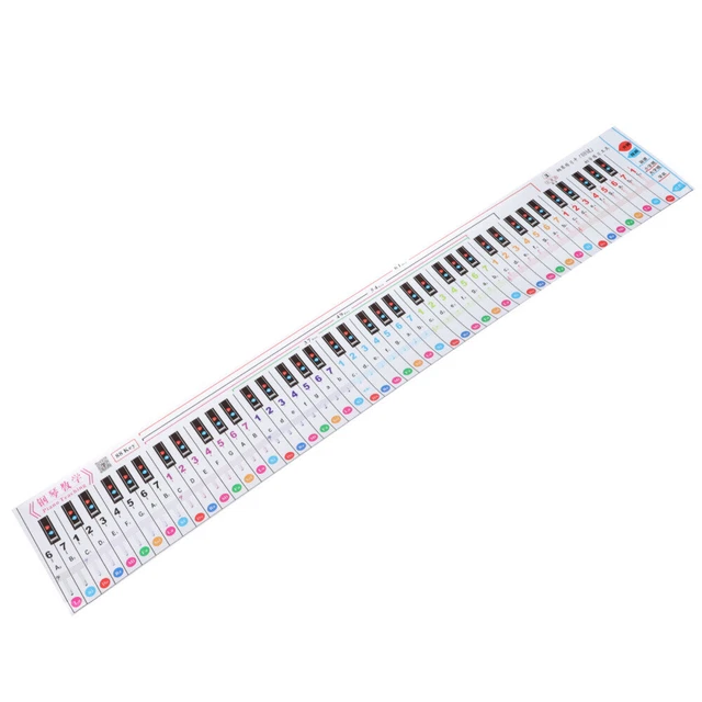 PIANO KEYBOARD CHART Keyboard Note Chart Note Chart Coated Paper For ...