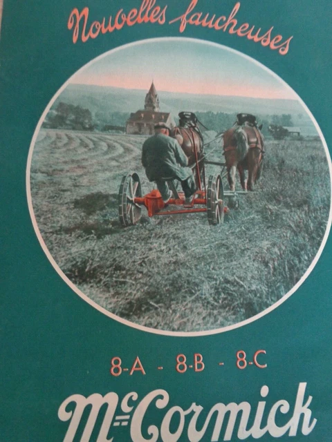 BROCHURE PROSPEKT PROSPECTUS MC CORMICK DEERING NOUVELLES FAUCHEUSES ( 119 EUR 19,90 - PicClick FR