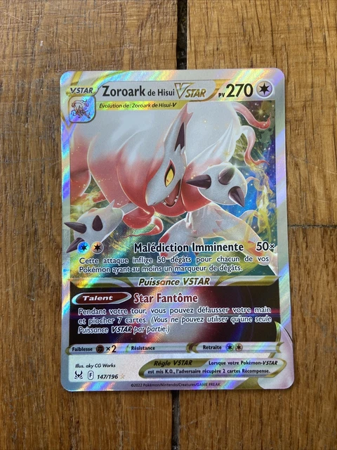 CARTE POKÉMON Zoroark de Hisui VSTAR 147/196 EB11 Origine Perdue FR EUR 2,00 - PicClick FR