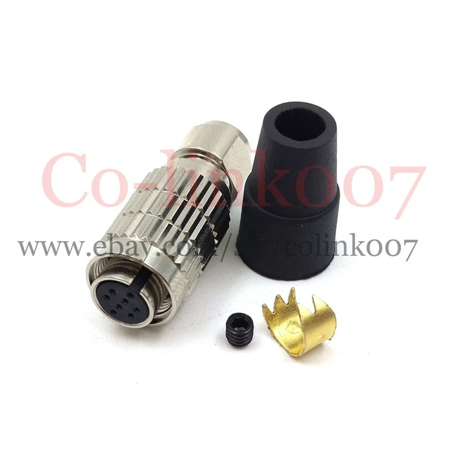 HIROSE 8PIN CONNECTOR HR25-7TP-8S for I/O Trigger Cable GIGE AVT CCD ...