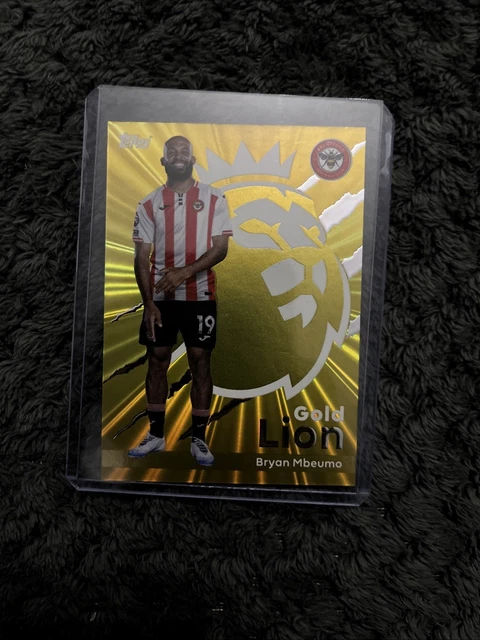 TOPPS PREMIER LEAGUE 2026 Bryan Mbeumo Gold Lion Insert Brentford 2025/ ...