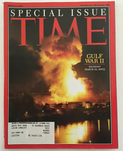 Time Magazine March 31 2003 Gulf War Ii £3 83 Picclick Uk