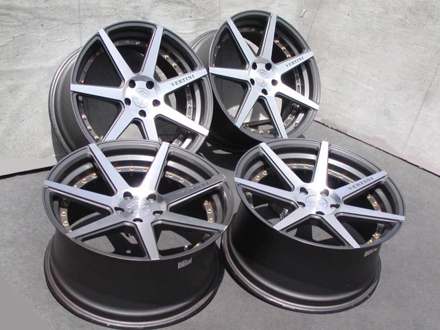 RARE WHEELS VERTINI DYNASTY 19 inch 8.5J +45 / 9.5J +48 PCD112 5H set ...