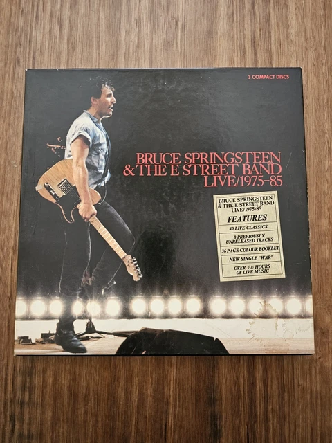 BRUCE SPRINGSTEEN AND The E Street Band Live/1975-85 3x cd box set plus ...