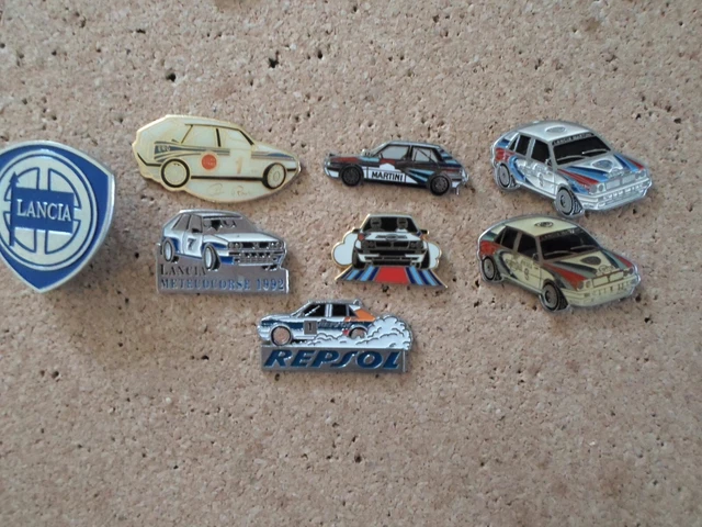 LOT DE 8 pin's Rallye Lancia Delta HF intégrale Martini dont un arthus Bertrand EUR 20,00 ...