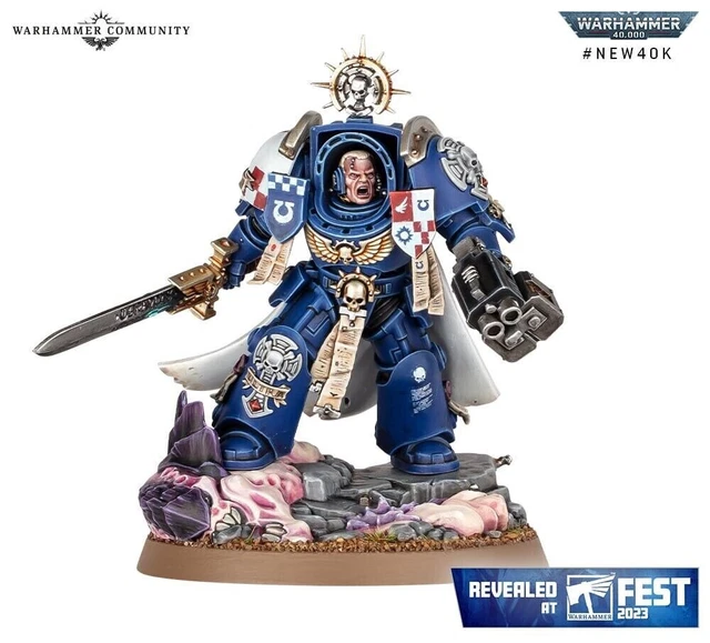 SPACE MARINE CAPTAIN IN TERMINATOR ARMOUR Primaris New & On Sprue ...