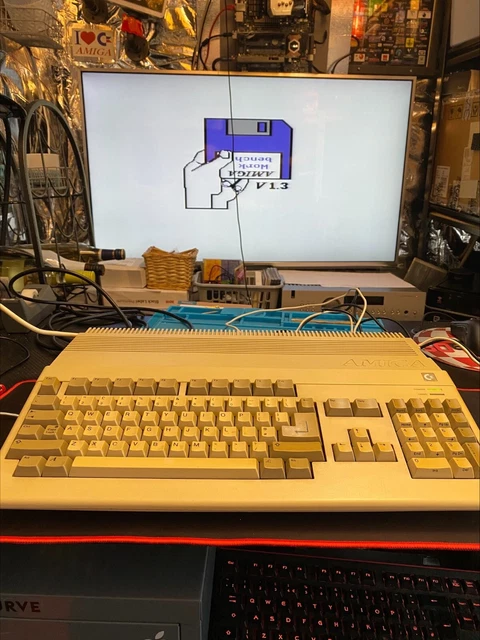 COMMODORE AMIGA A500 computer unit only 100% security seals intact. £ ...